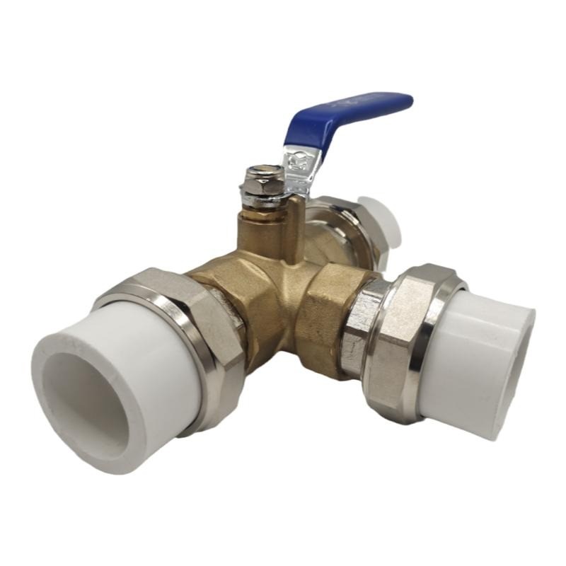 🌟免運有發票🌟PPR銅三通球閥 熱水器太陽能轉換閥門 熱熔ppr20 25活接 暖氣管開關 | 蝦皮購物