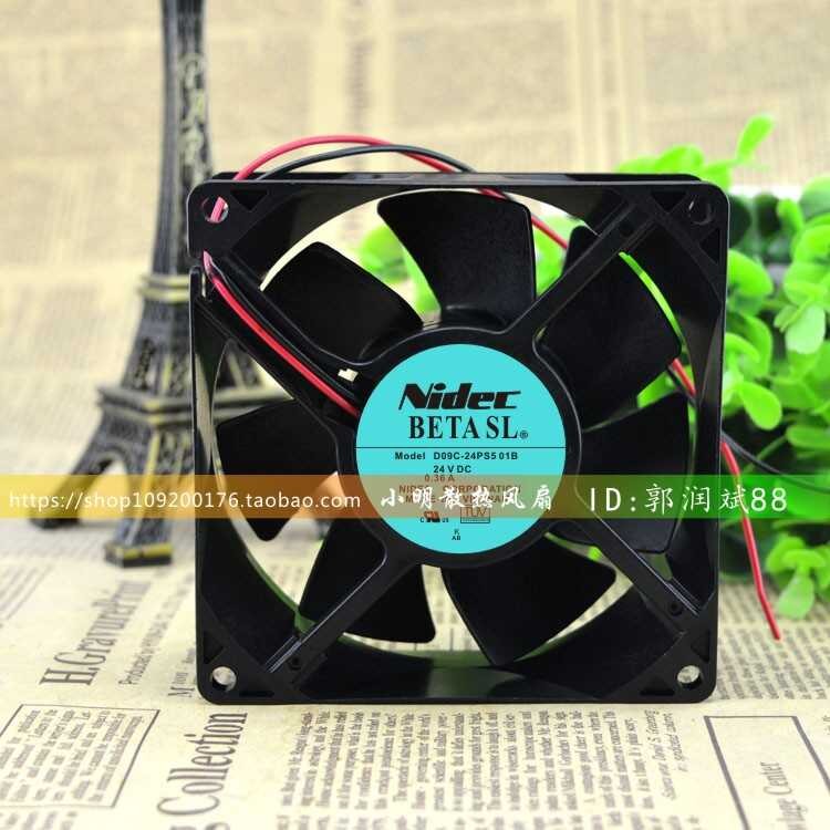 NIDEC D09C-24PS5 01B 9232 DC 24V 0.36A 3線工控變頻器散熱風扇 | 蝦皮購物