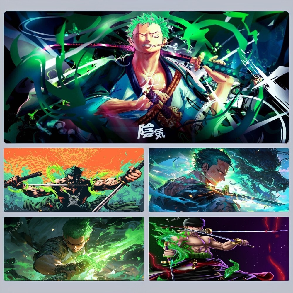 ONE PIECE Roronoa Zoro Mousepad Beautiful large gaming mouse | 蝦皮購物