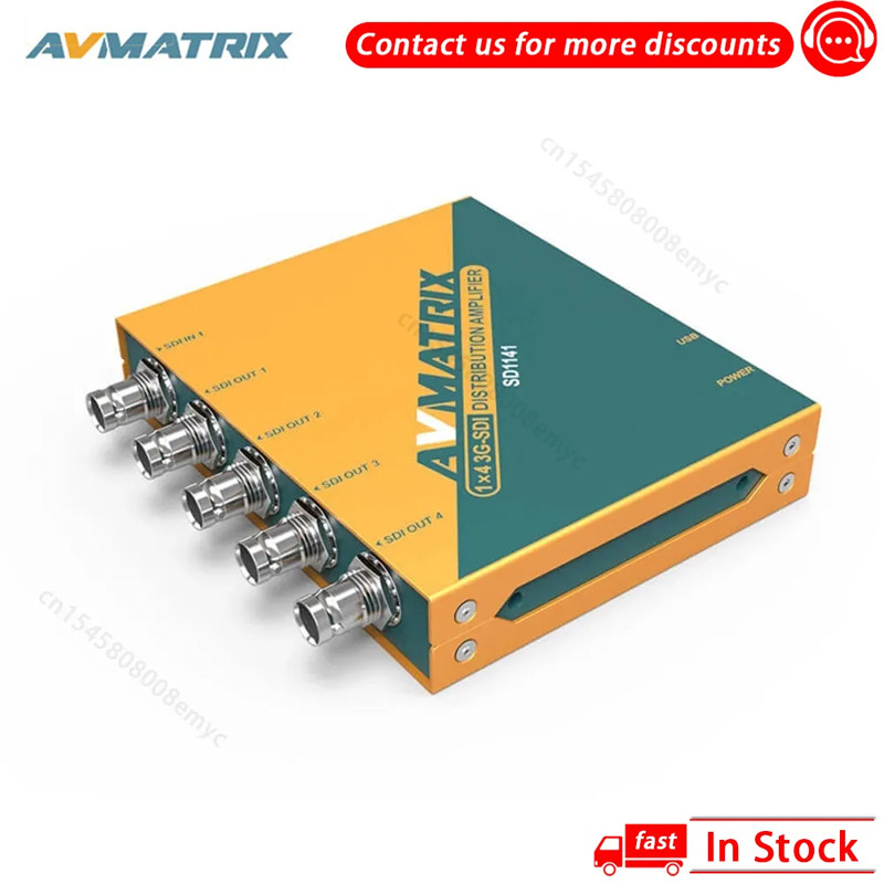 Avmatrix SD1141 1*4 3G HD-SDI/HD-SDI/SDI 分配放大器視頻 SDI 分配器帶適配器 | 蝦皮購物