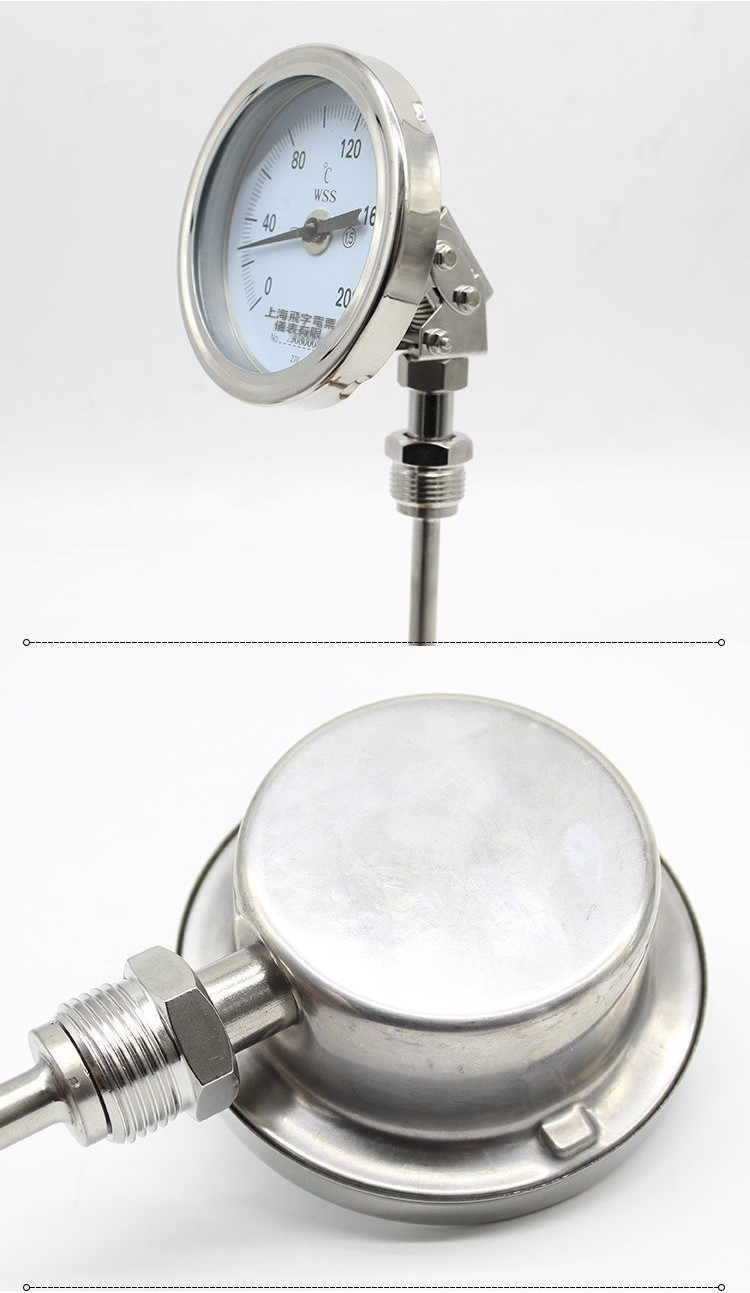 不銹鋼雙金屬溫度錶Wss-411/wss481 401鍋爐管道0-100度 1000度工程高精度雙奧儀器儀錶 | 蝦皮購物