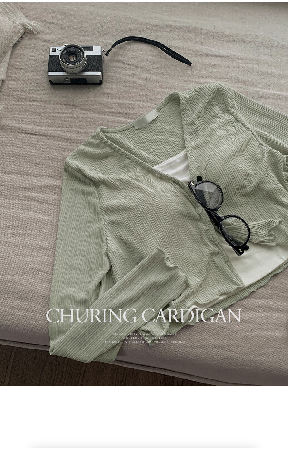 Codibook｜韓國 henique 素色長版針織開襟外套[現貨 - 象牙白]針織外套 女裝 | 蝦皮購物