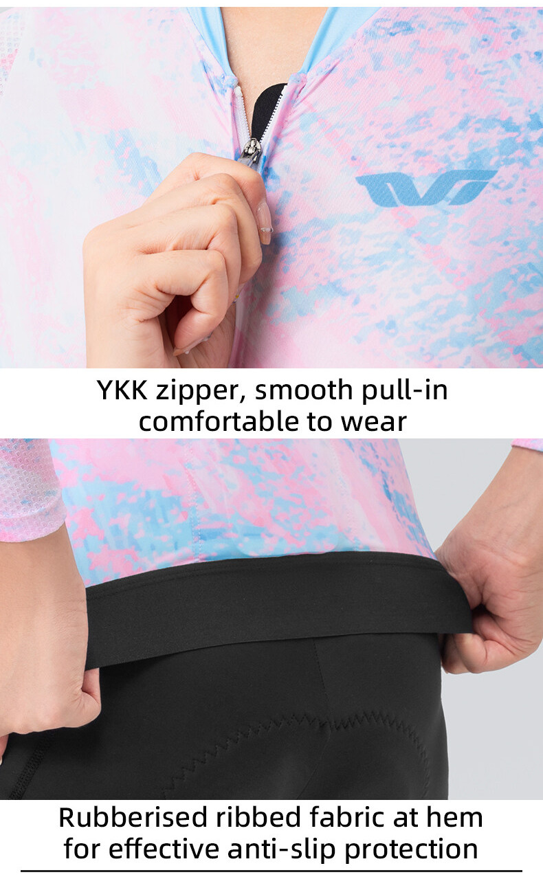 Rockbros TVI 女士騎行服透氣自行車騎行服長袖防曬排汗騎行配件 | 蝦皮購物