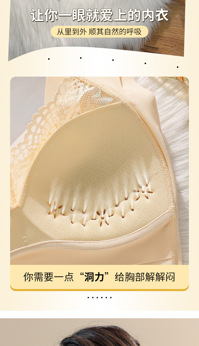 【Wei Mi Rui】無鋼圈內衣 蕾絲內衣 文胸 無痕內衣 背心式內衣 美背內衣 大胸顯小 聚攏內衣 防下垂 透氣內衣 | 蝦皮購物