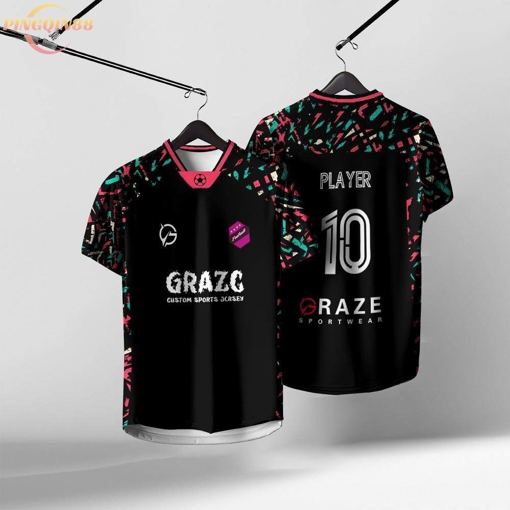 Hot Jersey RAZE Baju T 恤 Lelaki Viral 時尚球衣 Ootd 領 Tiktok Oot | 蝦皮購物