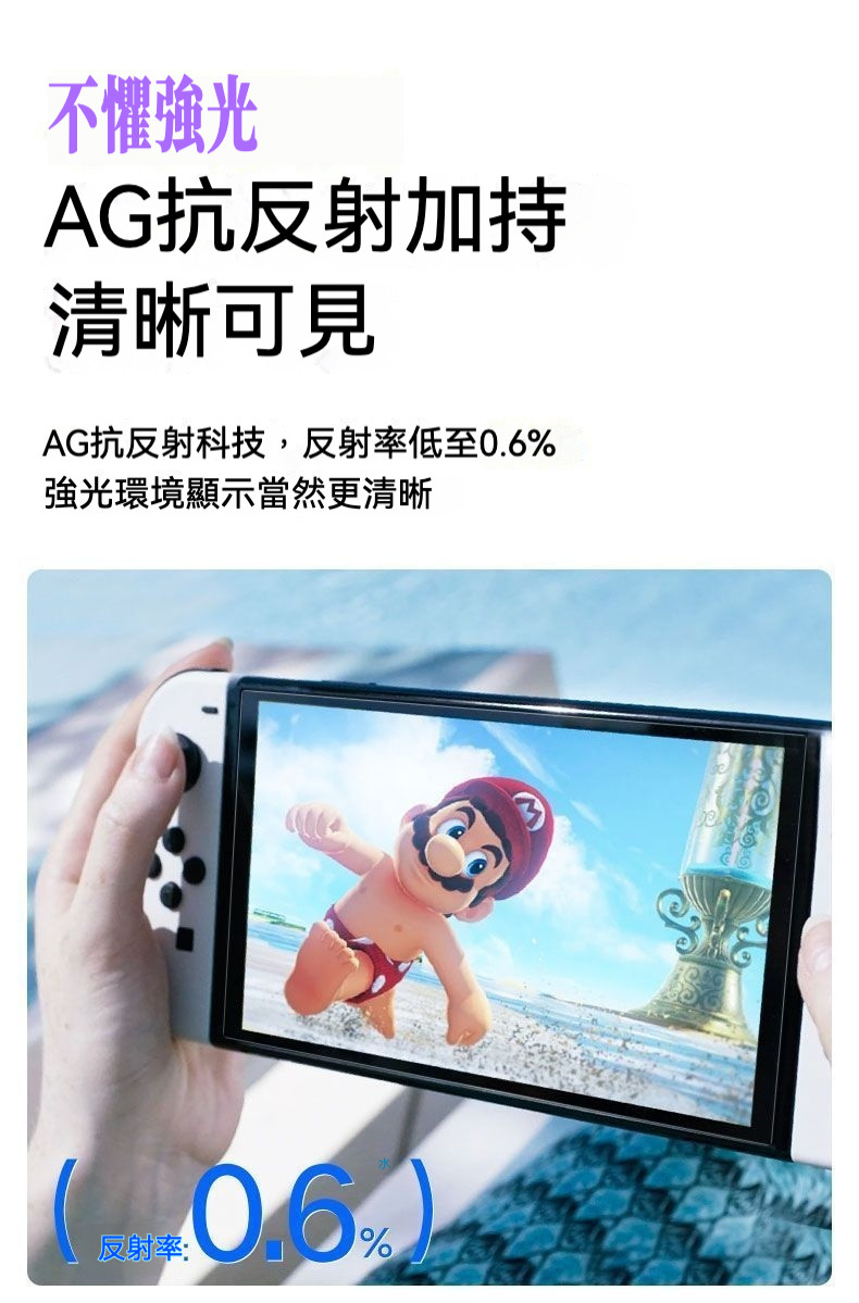 台灣出貨 任天堂 Switch / Switch 2 / Switch OLED AR抗反射 玻璃螢幕保護貼 秒貼款 | 蝦皮購物