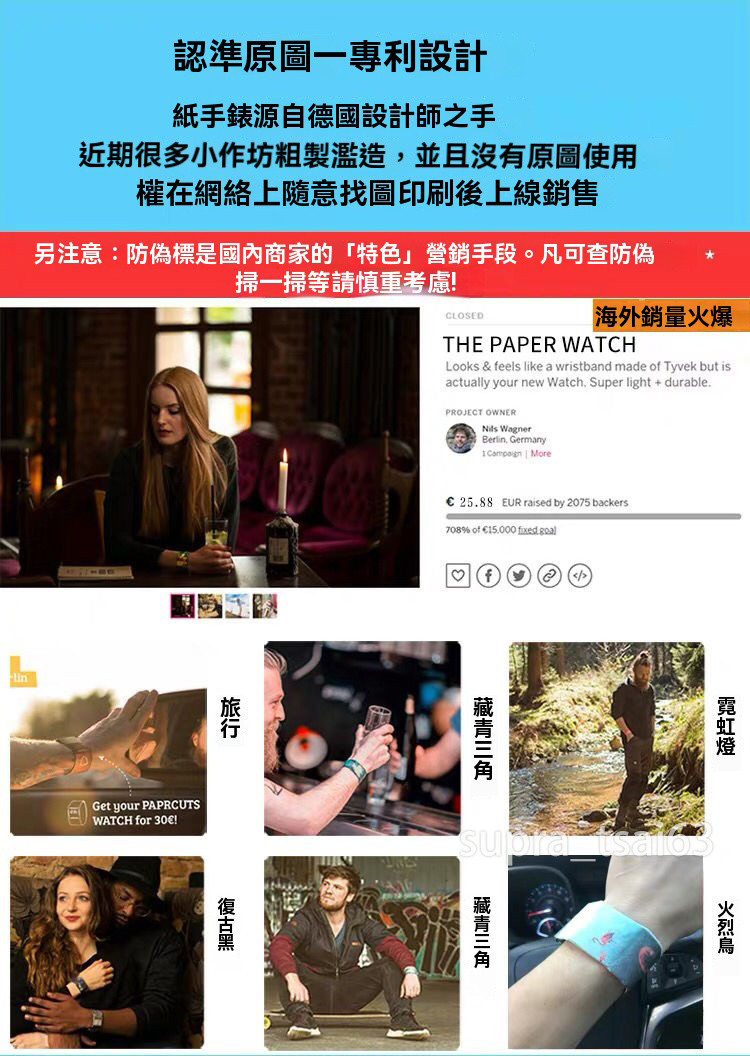 紙手錶 杜邦紙手錶 紙質黑科技 電子錶 創意 運動手錶 學生錶 情侶錶 德國 Papr Watch 耐撕拉紙錶 交換禮物 | 蝦皮購物