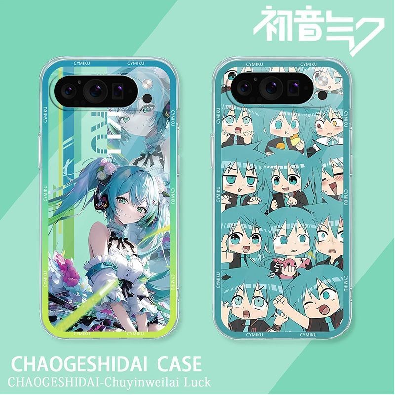 可愛 初音 透明 保護殼 谷歌 Google Pixel 9 8 7 6 pro XL 8a 7a 6a 手機殼 疊疊殼 | 蝦皮購物