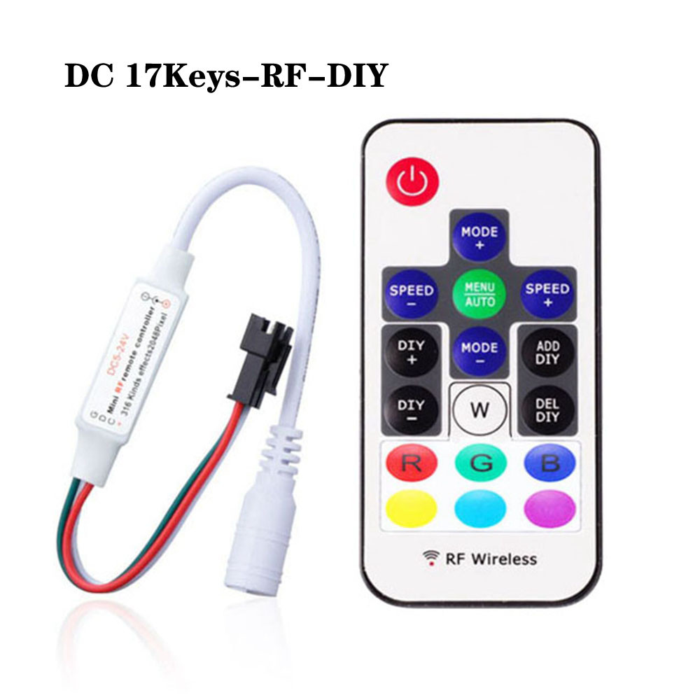 Ws2811 WS2B Led 像素燈條控制器 USB DC MINI 3Keys RF 14 17 21Keys Le | 蝦皮購物