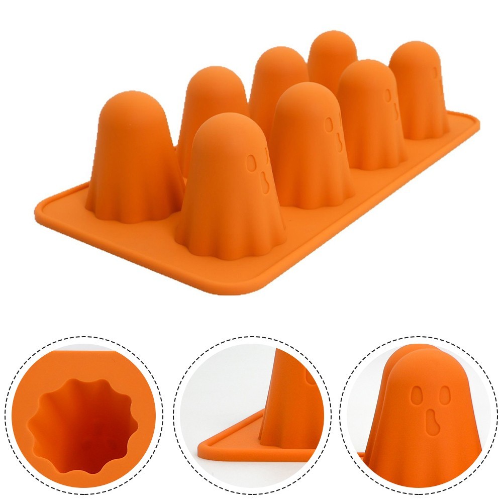 【NSP】可重複使用的 Specter Jello For Mold Orange 矽膠巧克力自製萬聖節 | 蝦皮購物