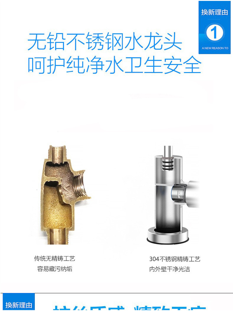 HYH【免運】 304不鏽鋼鵝頸龍頭 RO逆滲透 淨水器 能量水 生飲水龍頭 6 | 蝦皮購物