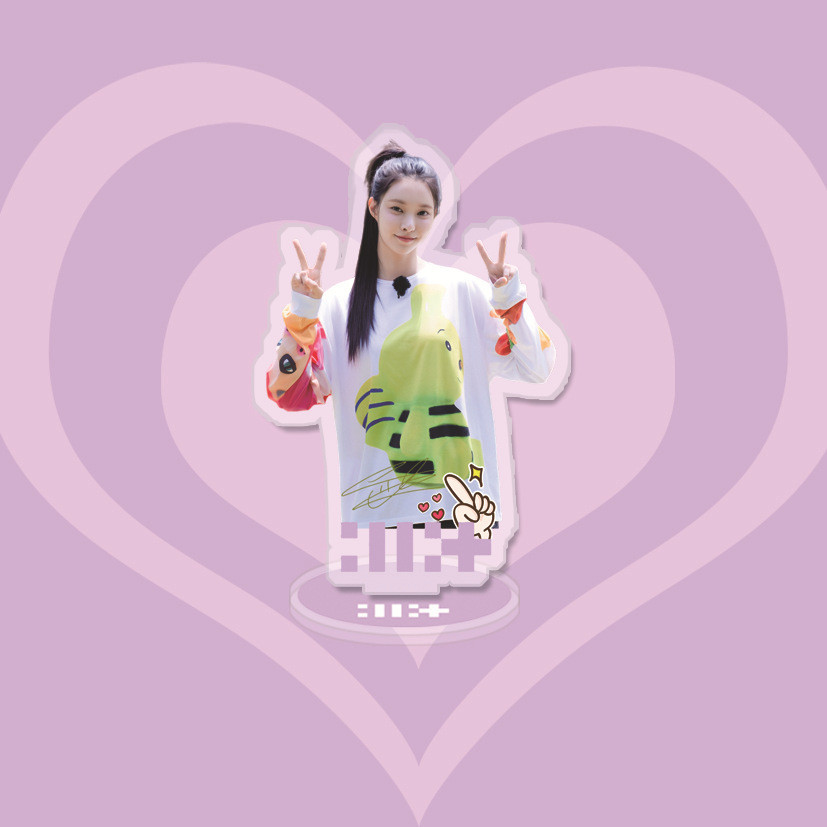 Kpop ILLI Iroha Minju Moka 亞克力雙面站立牌匾裝飾 | 蝦皮購物