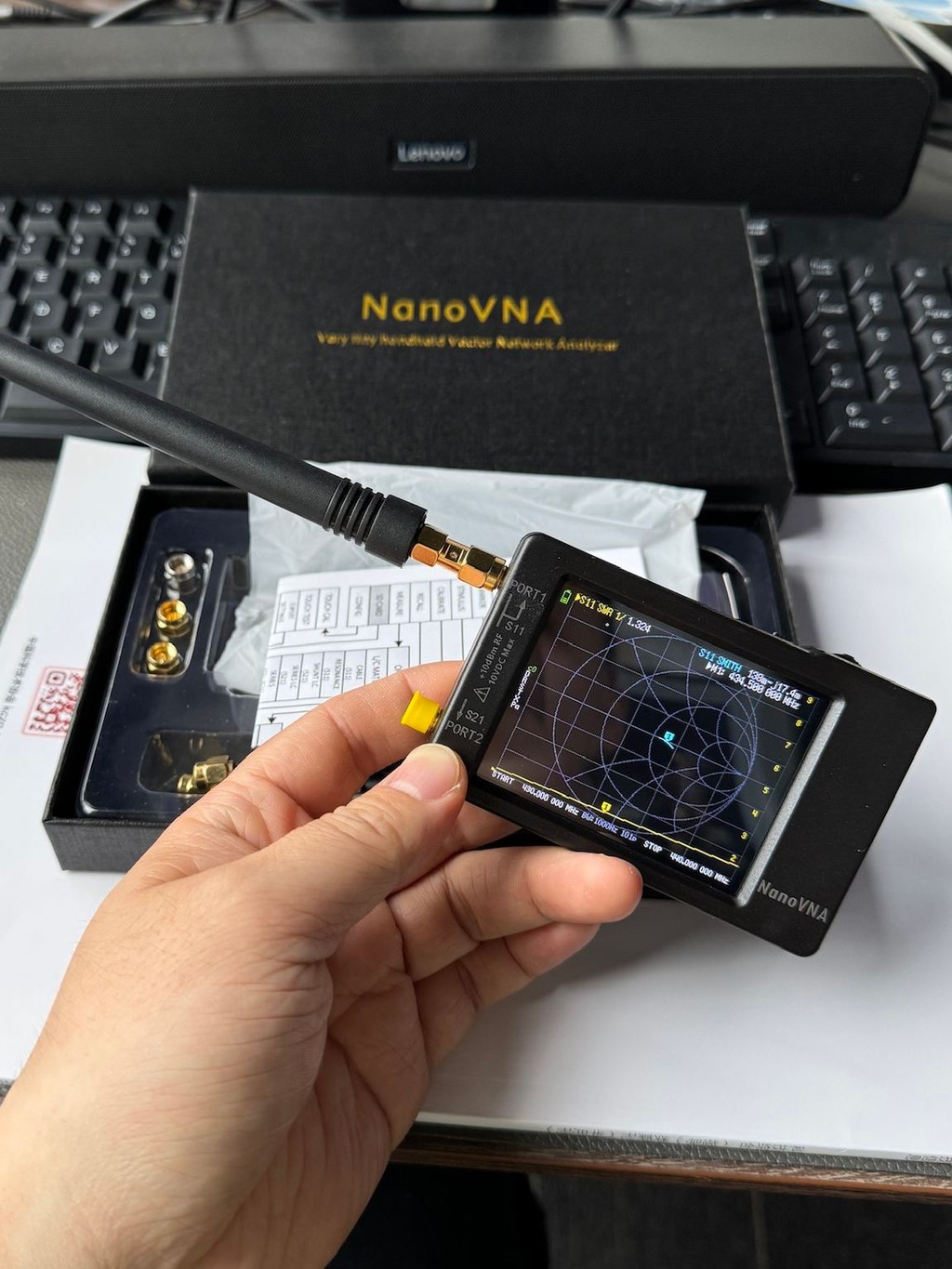 NanoVNA 2.8寸 4寸 矢量網路分析儀 天線分析儀 短波 VHF UHF | 蝦皮購物