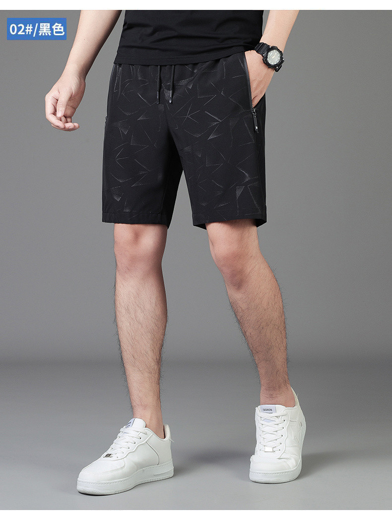 【臺灣齣貨M-8XL大尺碼】冰絲速乾 短褲男士 拉鏈口袋 夏季外穿 薄款 2025新款 運動跑步 休閑五分褲子男中褲## | 蝦皮購物