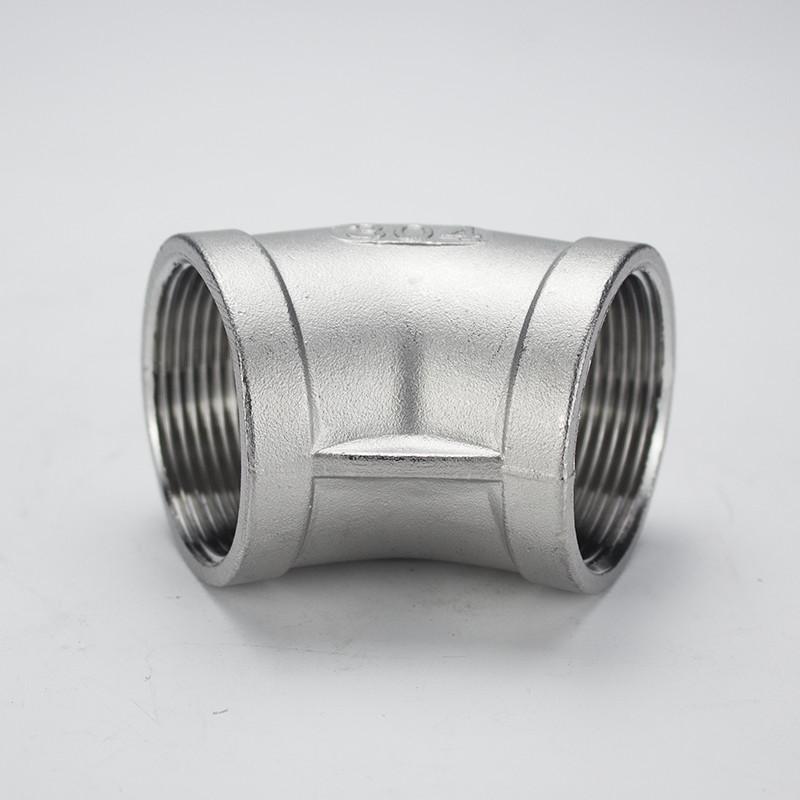 【可開發票】 201/304不鏽鋼鑄造45度 內絲 內牙彎頭 316L內螺紋絲扣 水管配件4 6分 YG | 蝦皮購物