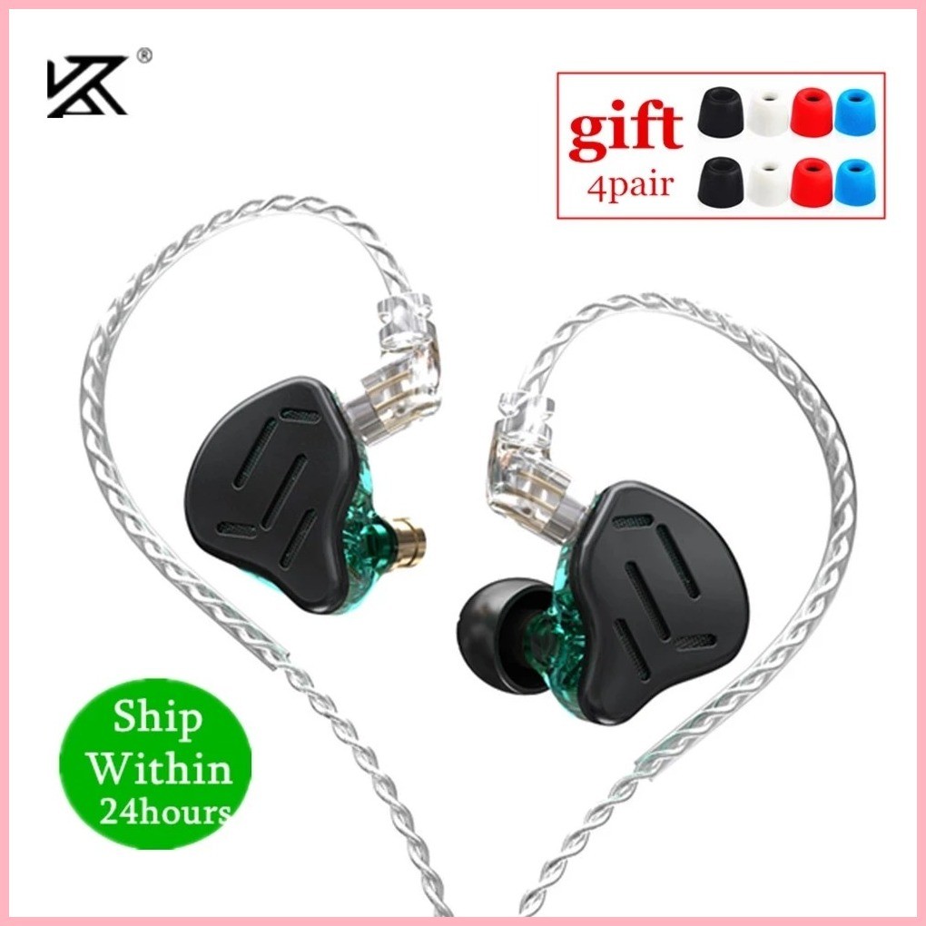 KZ-ZAX入耳HiFi耳機16單元圈鐵動鐵金屬耳機有線帶麥運動遊戲耳機 | 蝦皮購物