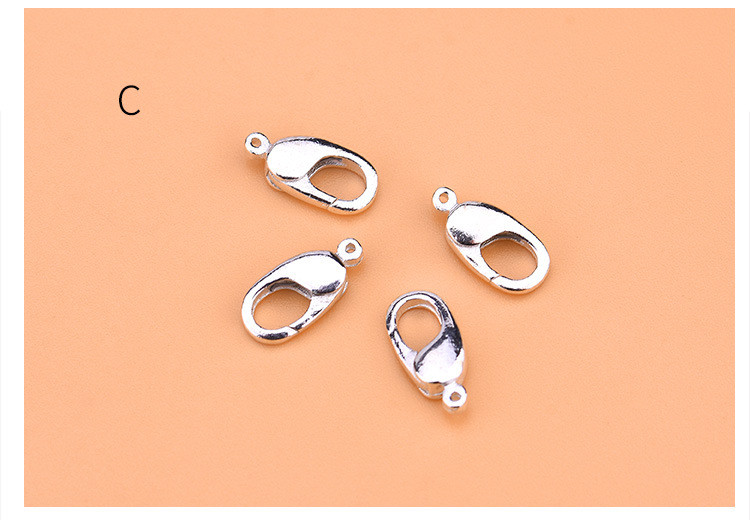 S925純銀心形貓爪圓qq扣龍蝦扣手工編織飾品DIY配件材料 | 蝦皮購物