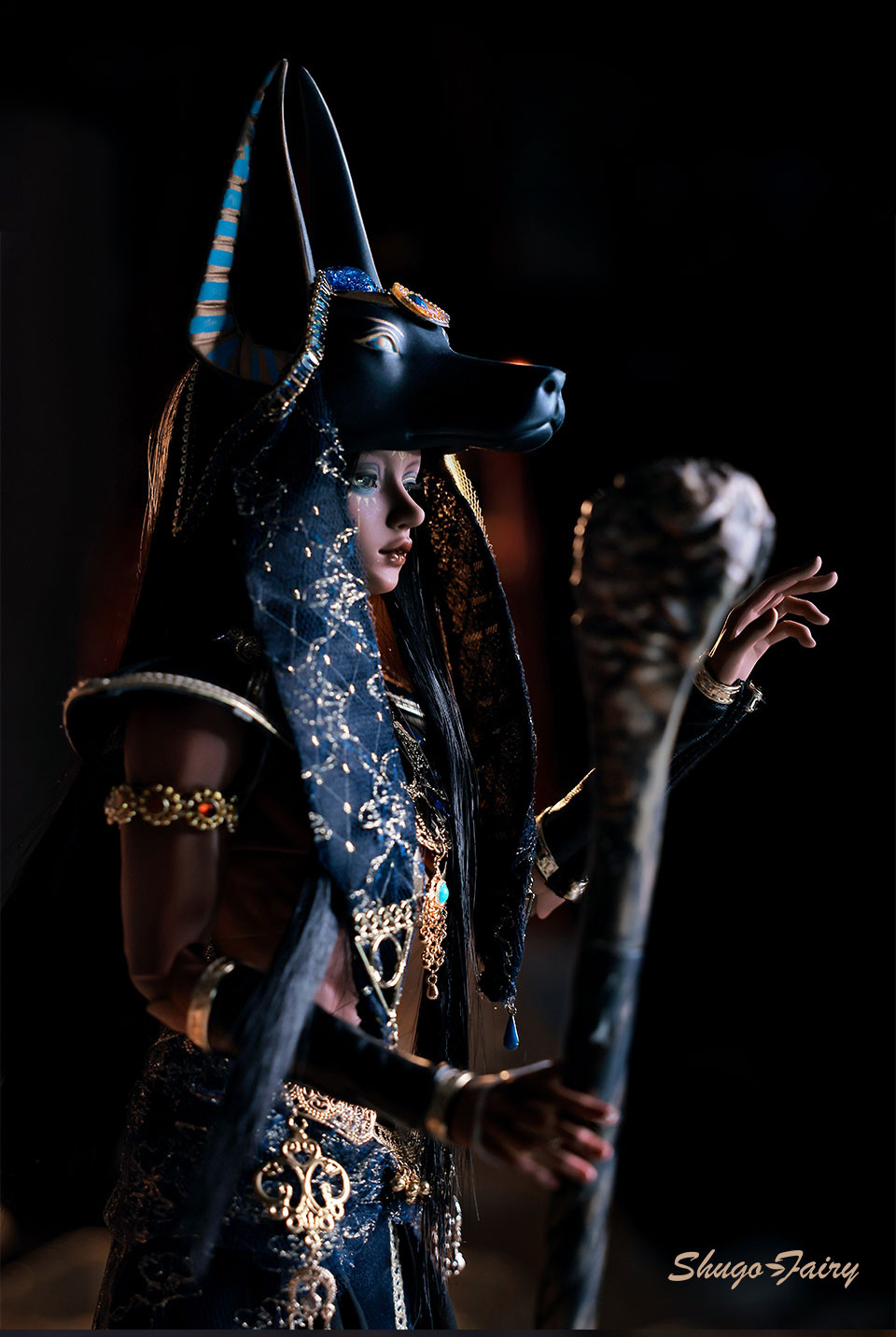 Shugafairy Anubis 1/4 Bjd 娃娃幻想古埃及神秘格鬥風格狗衛士高品質球關節娃娃禮物 | 蝦皮購物