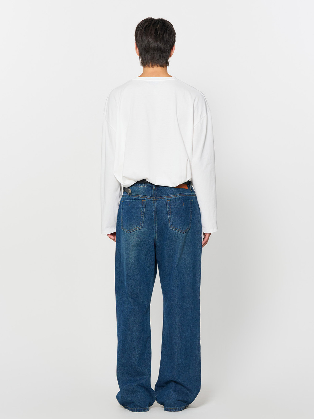 Codibook｜韓國 GENERAL IDEA 男裝打摺寬鬆牛仔長褲[預購]牛仔褲 女裝 | 蝦皮購物