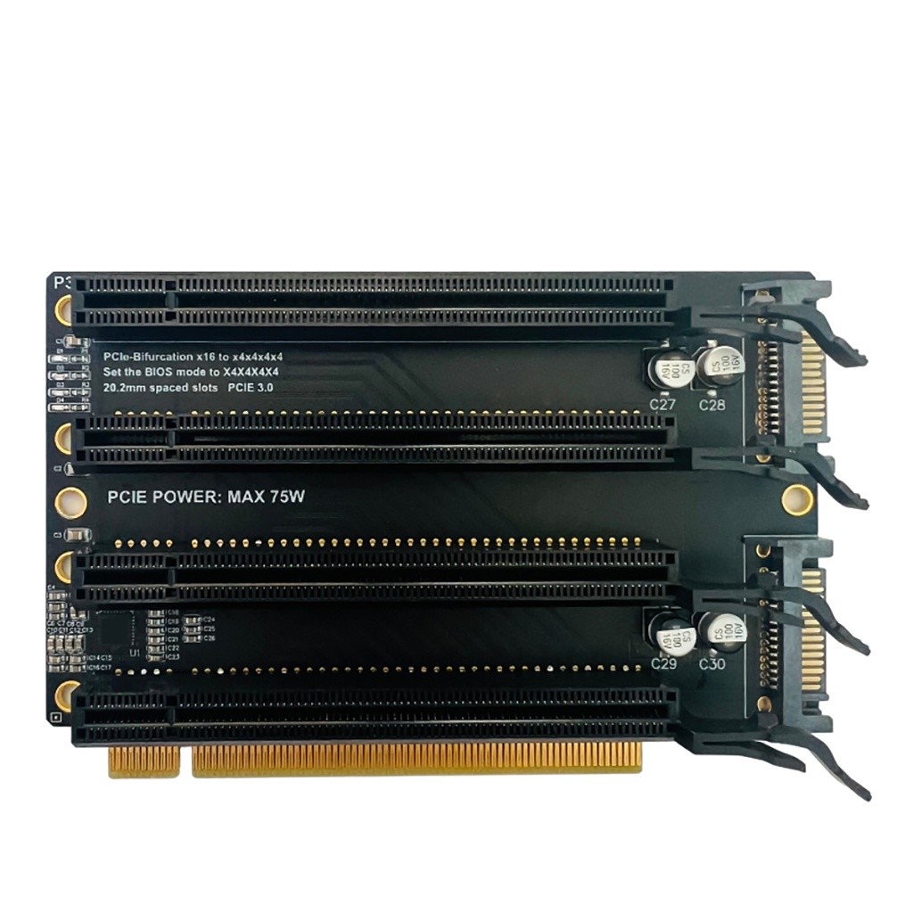 ♞Pcie-bifurcation x16 轉 x4x4x4x4 擴展卡 PCI-E PCI-Express 3.0 x | 蝦皮購物