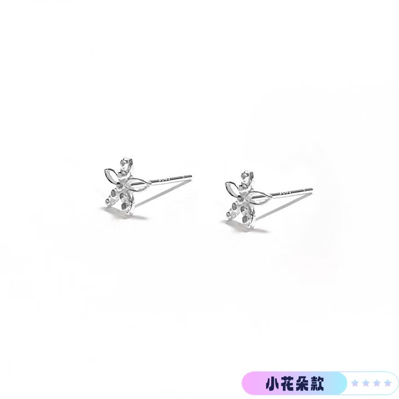 ⚡台灣現貨 24H極速發貨⚡ S925通體純銀 防過敏 防堵塞 耳墜 耳飾 小耳釘 耳環 | 蝦皮購物