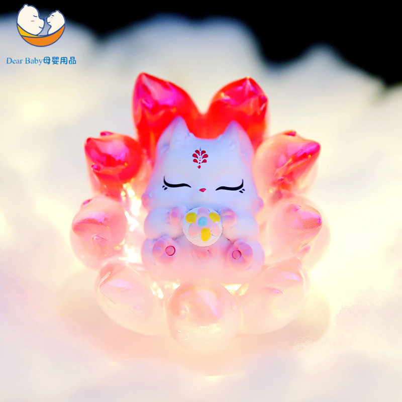 【Dear Baby】 BWHY 上古九尾狐 山海九尾狐 青丘九尾狐 塗山九尾狐 二代崑崙九尾狐卡通潮玩盲盒周邊手辦發光 | 蝦皮購物