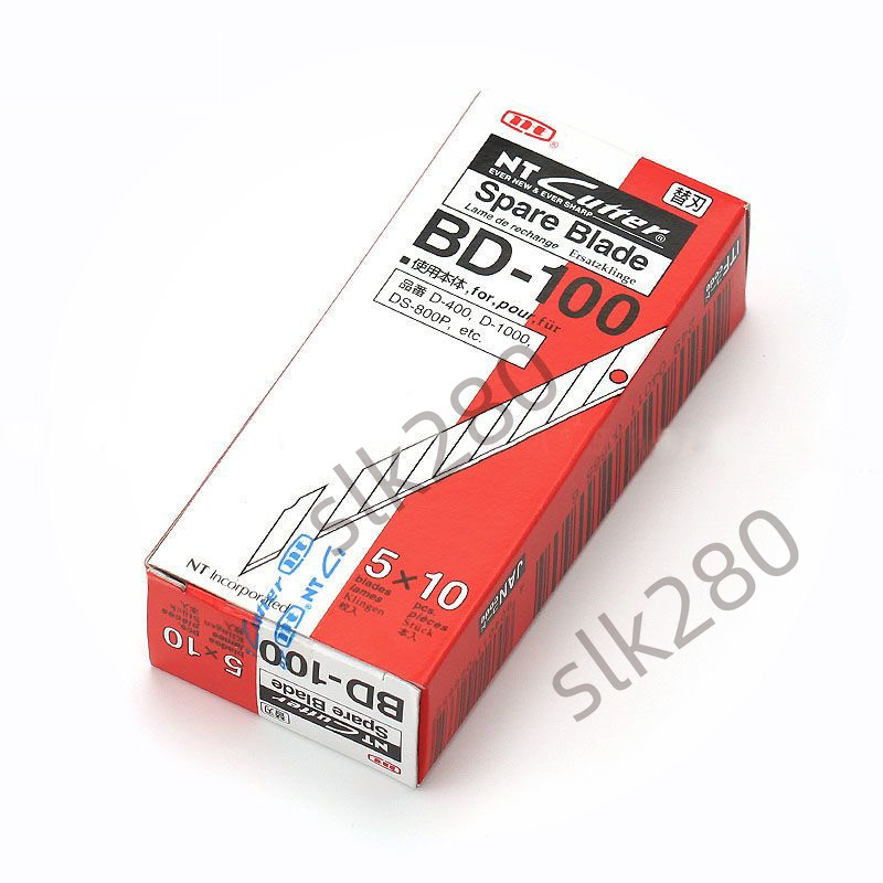 【slk嚴選】日本NT刀片 BD100 原裝介刀片 小號美工刀片 BA100貼膜修邊小號 工業刀 30度尖角9mm 優品 | 蝦皮購物