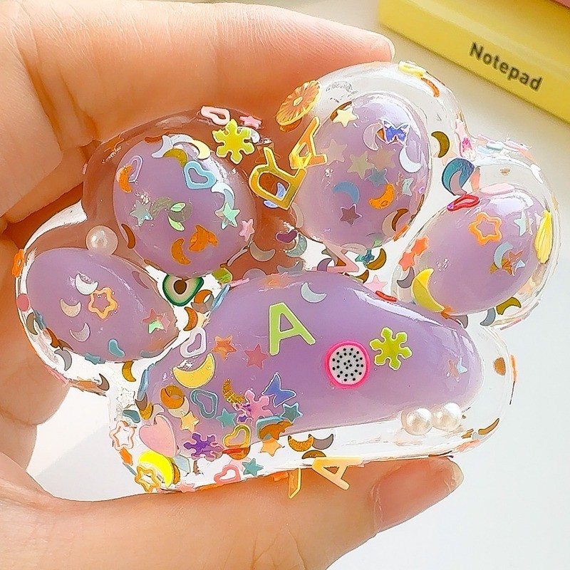 Cat Paw Mochi Taba Squishy Fidget Toy - 適合兒童 - 矽膠慢回彈捏減壓玩具 - | 蝦皮購物