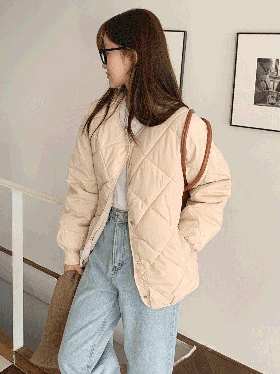 Codibook｜韓國 1015MARKET 輕量立領鋪棉羽絨外套[預購]羽絨外套 女裝 | 蝦皮購物