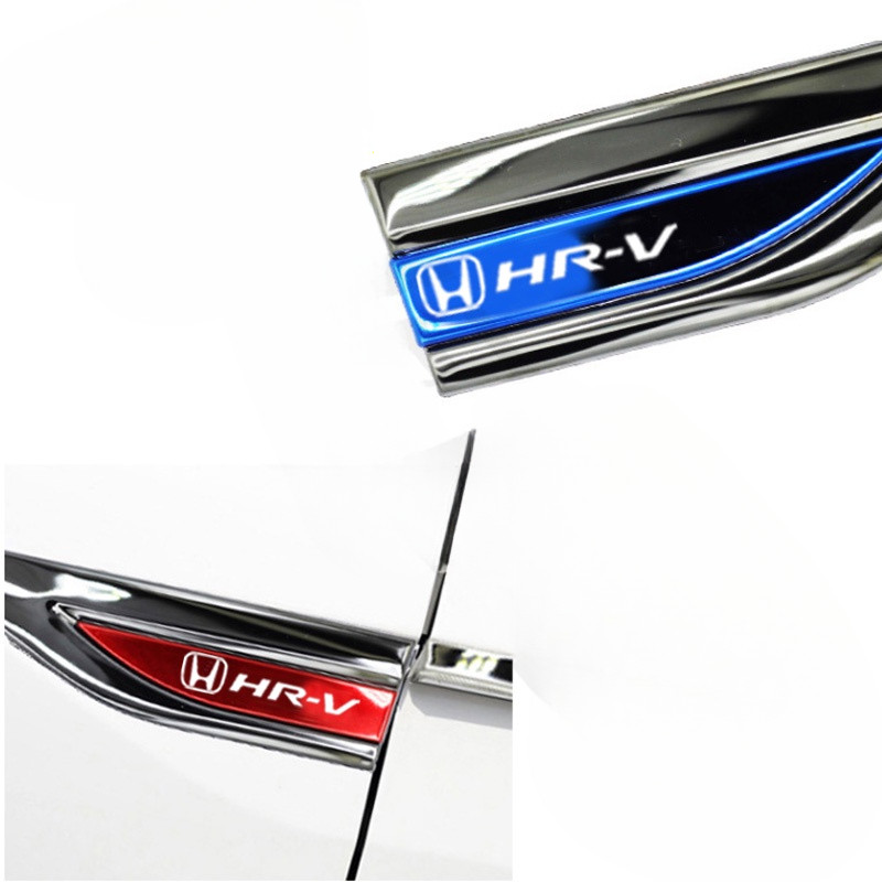 HONDA 本田 HRV HR-V 不銹鋼車門擋泥板 3D 金屬側標誌貼紙(左右)適用於 HR-V Gen 2 Gen | 蝦皮購物