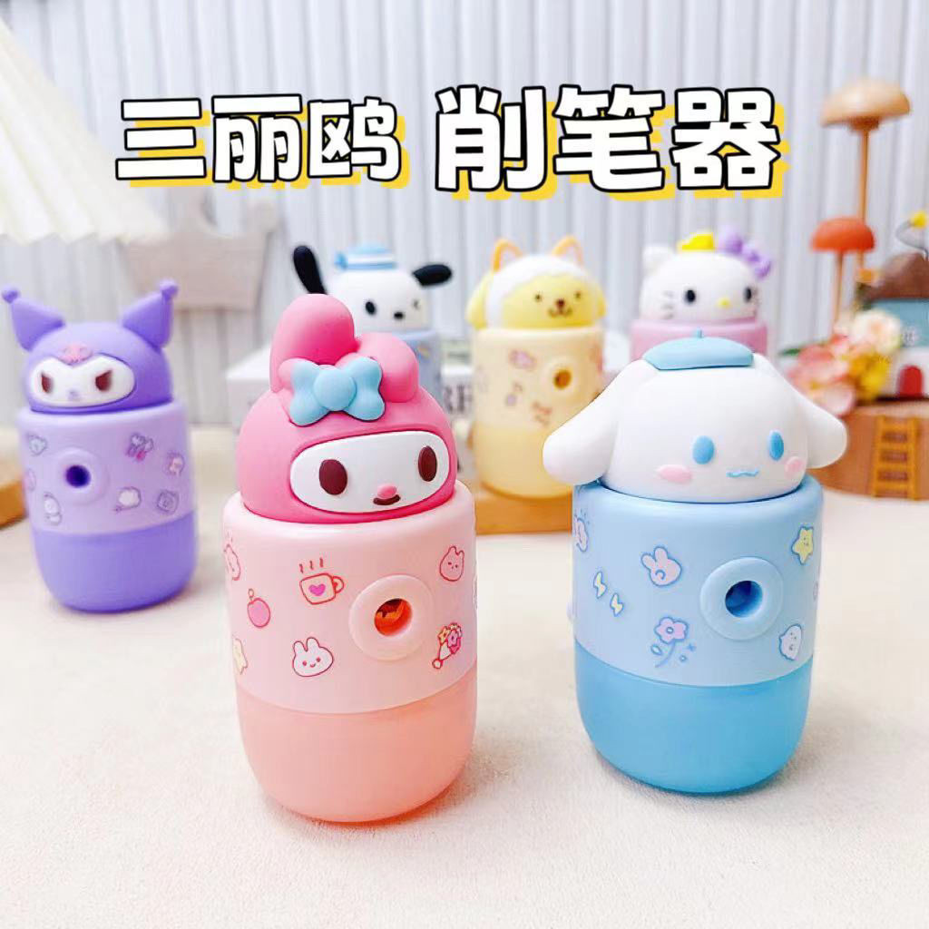 【Ang 24h 出貨】 三麗鷗庫洛米卷筆刀美樂蒂削筆器小學生手搖削筆刀自動進鉛轉筆刀 | 蝦皮購物