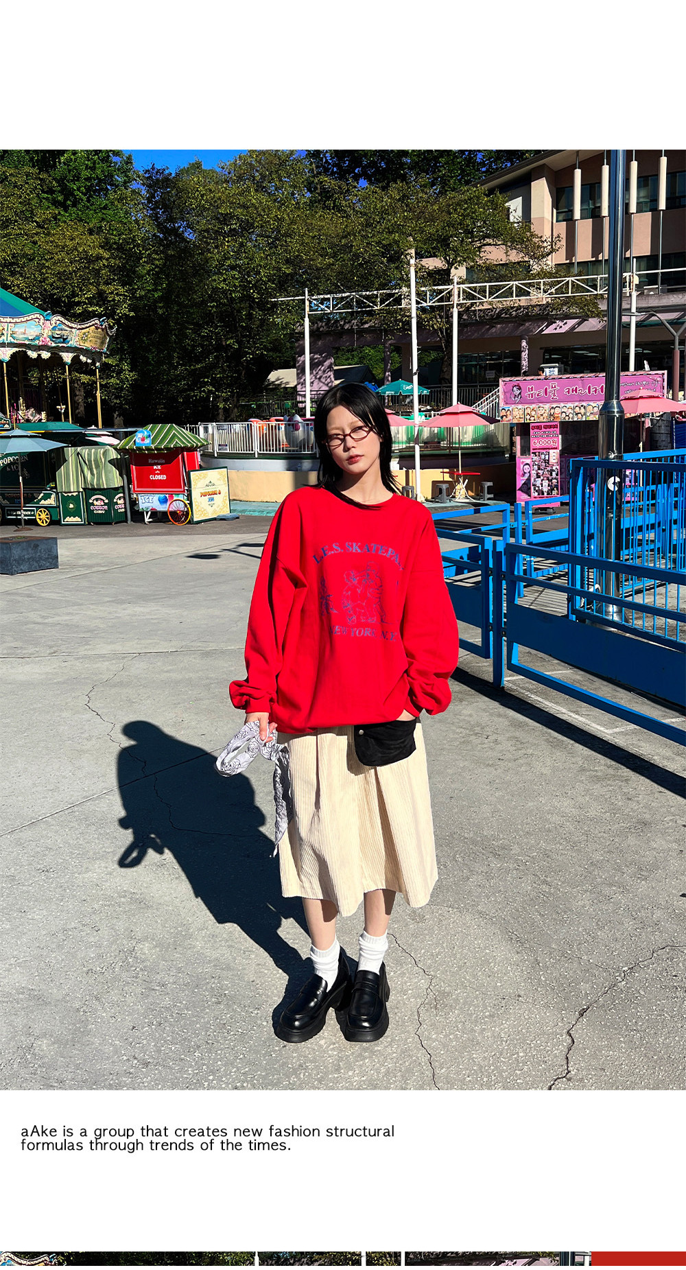 Codibook｜韓國 AAKE SKATE OVER MTM[預購]長袖上衣 大學T 女裝 | 蝦皮購物