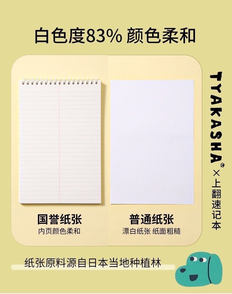 Kokuyo Tyakasha Co-Brand Flip Up Notebook 學生日記本便攜線圈筆記本 | 蝦皮購物