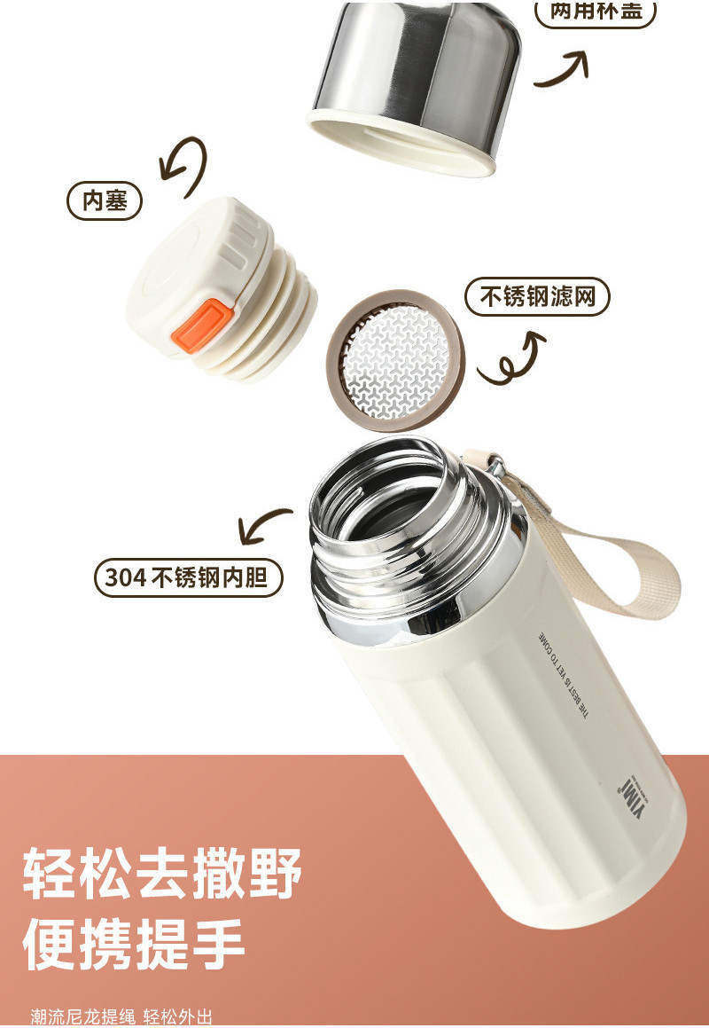 【含稅*附發票】316食品級 保溫杯 水壺 水杯 熱水瓶 630ml大容量 便攜水壺 真空運動 水壺全鋼蓋 316不銹鋼 | 蝦皮購物