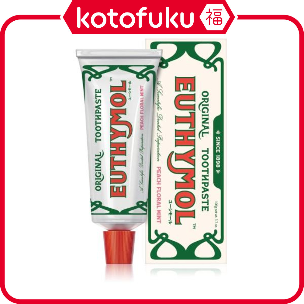 日本 銀座史蒂芬妮化妝品 牙膏 EUTHYMOL 牙膏 桃子花香 106g | 蝦皮購物