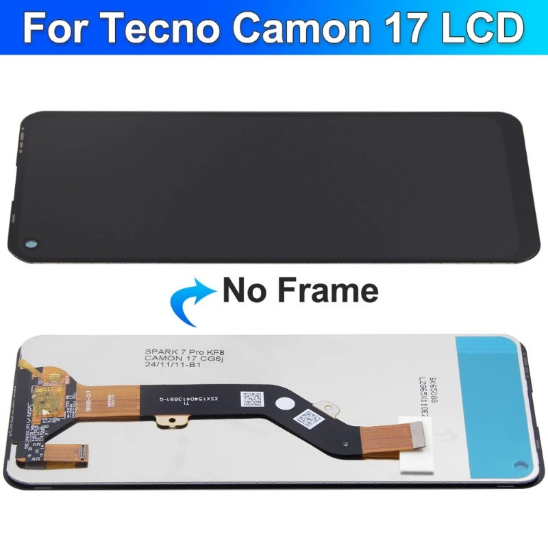 適用於 Tecno Camon 17 CG6 CG6j LCD 顯示屏觸摸屏更換 | 蝦皮購物