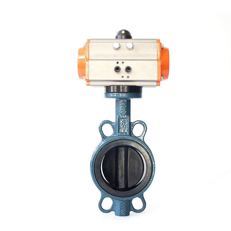 乙丙碳鋼對夾式氣動蝶閥D671X-10/16C包膠板工業閥門農田噴灌閥門 | 蝦皮購物