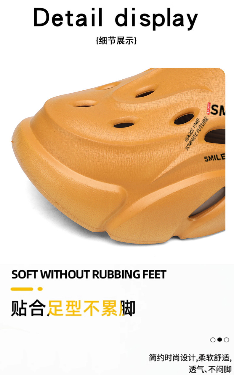 【台灣現貨24H出】🔥 椰子洞洞鞋👍 夏季外穿男士踩屎感🏆 厚底增高防滑拖鞋 戶外運動沙灘涼鞋 開車兩用涼拖鞋情侶洞洞鞋 | 蝦皮購物