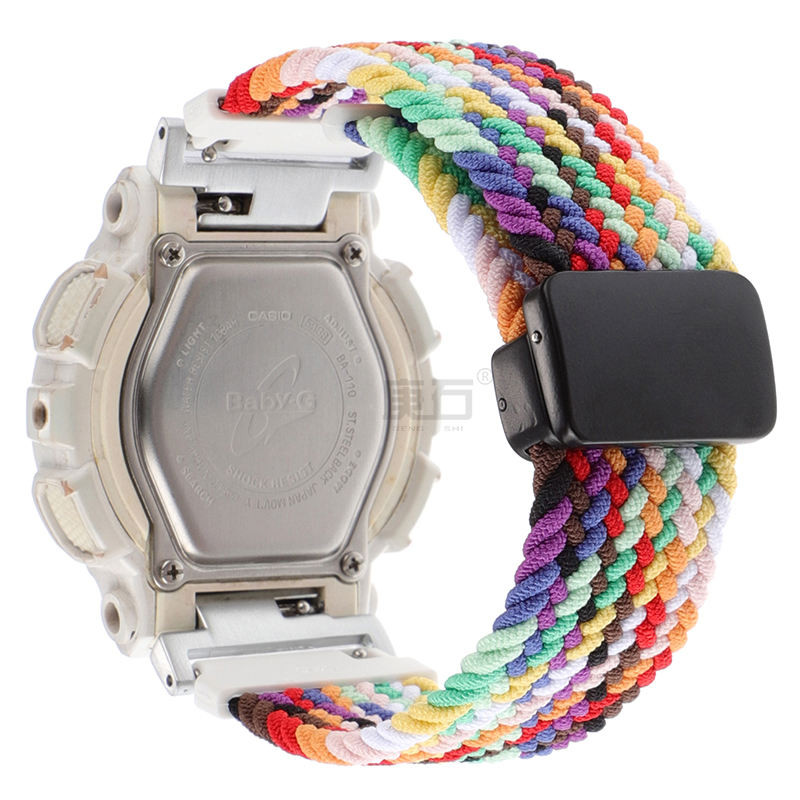 【人氣新品】 代用卡西歐BABY-G BGD-500 501 BGD-560 BGD-5000編織彈力錶帶 | 蝦皮購物