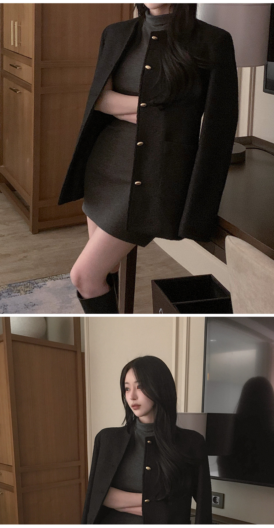 Codibook｜韓國 henique 3%安哥拉毛圓領迷你針織洋裝[預購]迷你短洋裝 針織洋裝 女裝 | 蝦皮購物