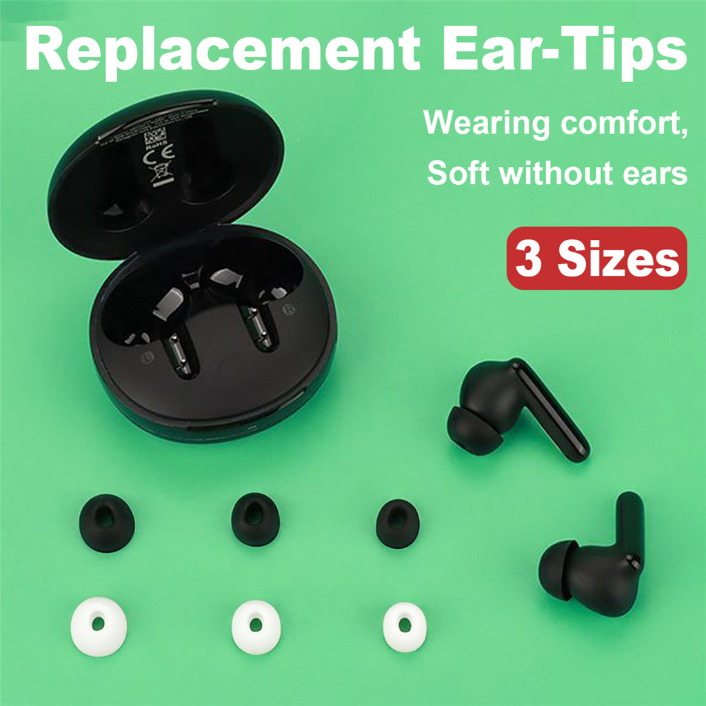 3 對矽膠入耳式耳機蓋帽兼容 QCY T1C T2C T5 T10 Pro T11 T13 ANC2 T13X T17 | 蝦皮購物