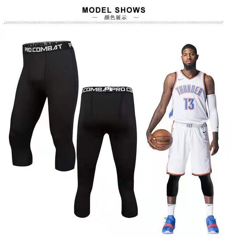 運動緊身褲 七分褲男 束褲 壓縮褲 跑步運動打底內搭褲 速乾透氣健身褲男 | 蝦皮購物