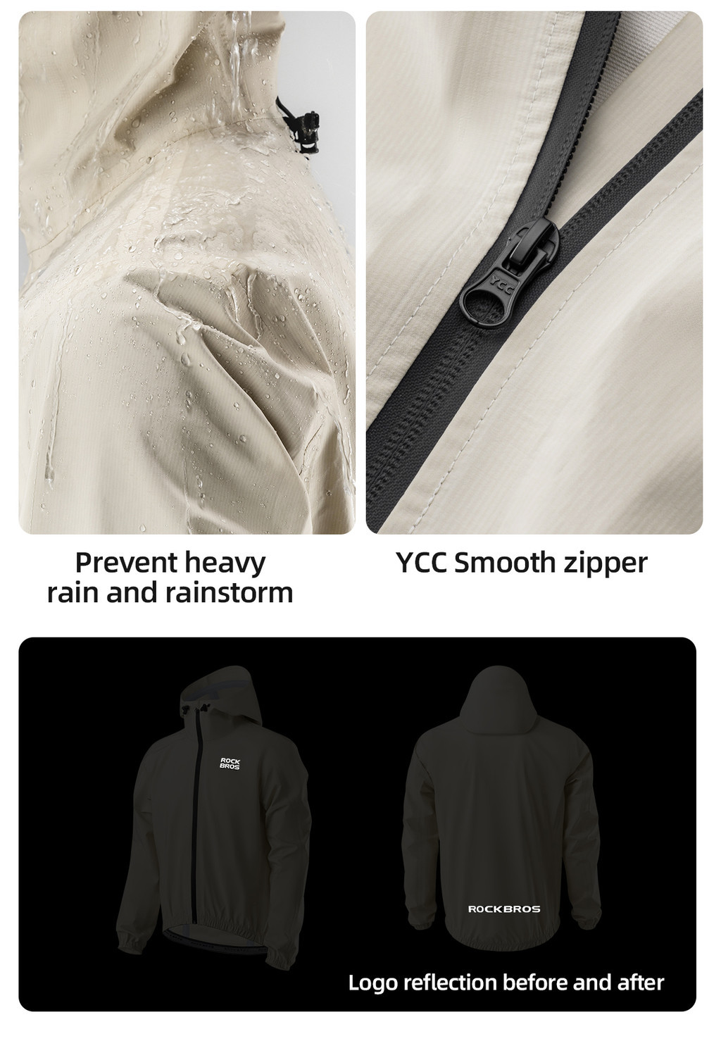Rockbros 戶外夾克雨衣防風舒適公路自行車騎行全防水登山騎行登山夾克男女皆宜 | 蝦皮購物
