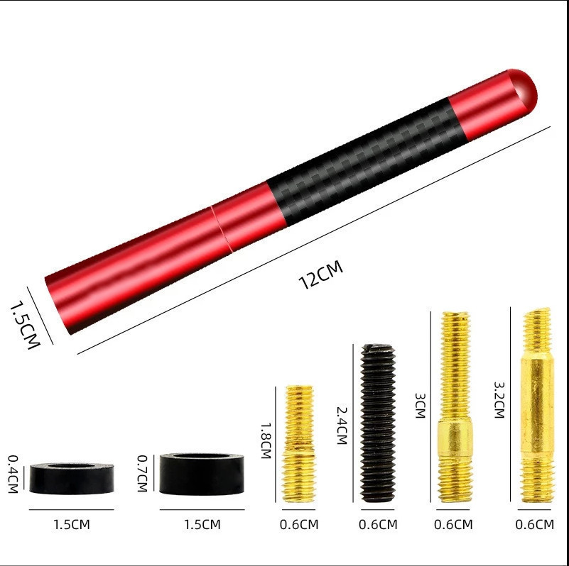 HYUNDAI 通用 12 厘米現代索納塔汽車天線碳纖維收音機 FM 天線黑色套件適用於索納塔 NF YF LF DN8 | 蝦皮購物