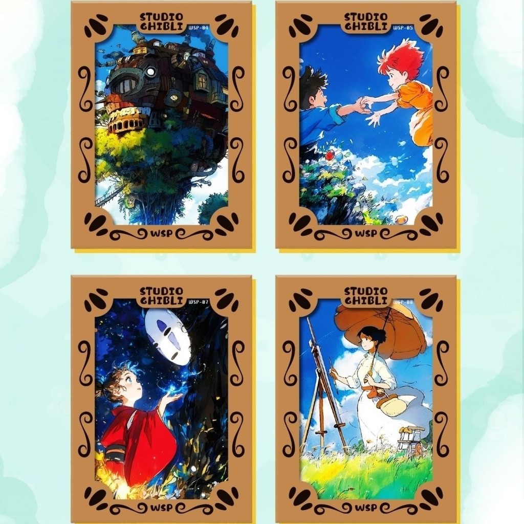 臺灣 齣貨 \免運】Poko Card 月卡宮崎駿 卡片 夢幻王國 動漫 盲盒 二創 卡牌 | 蝦皮購物