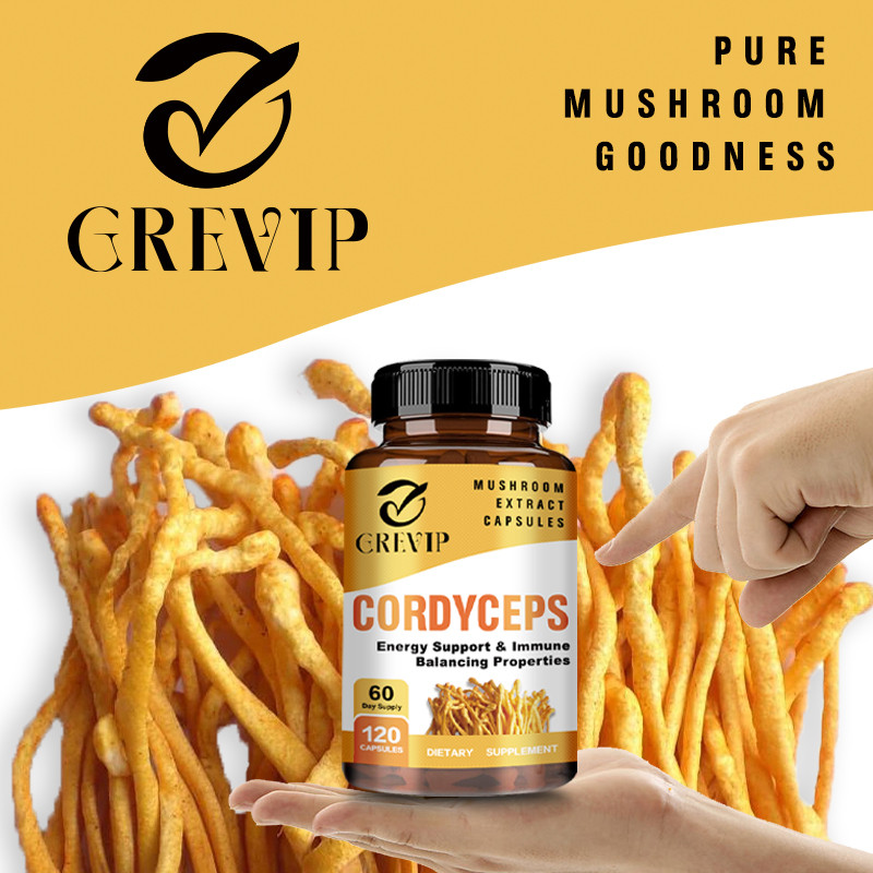 GREVIP 冬*夏*補充 1000毫克，素食膠囊，美國原裝進口，60/120粒 | 蝦皮購物