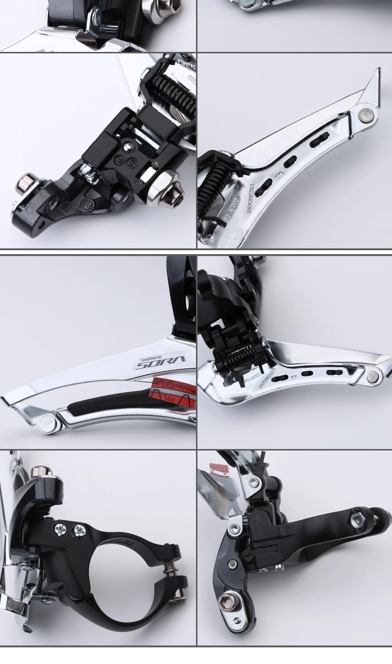 SHIMANO禧瑪諾R2000/R3000前撥公路車2*8/9/10速前變速器16/18速【kiki】 | 蝦皮購物