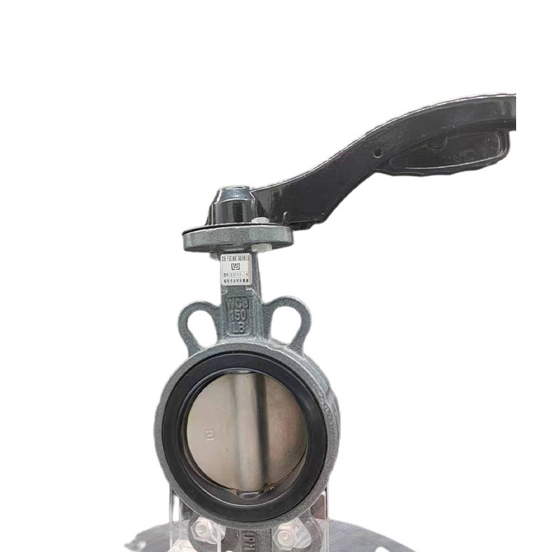 D71X-16C WCB鑄鋼體中線對夾蝶閥 瑪鋼手柄 鑄鋼體 三元乙丙膠套 | 蝦皮購物