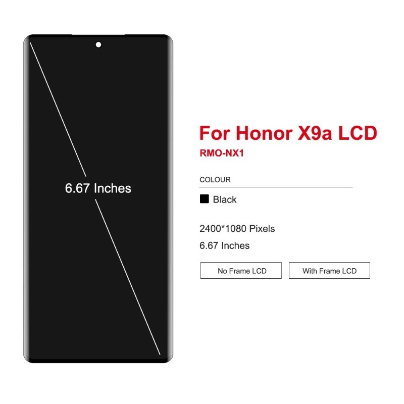 適用於華為 Honor X9a/X9/X9 5G ANY-NX1 RMO-NX1 LCD 顯示屏觸摸屏數字化儀更換零件 | 蝦皮購物