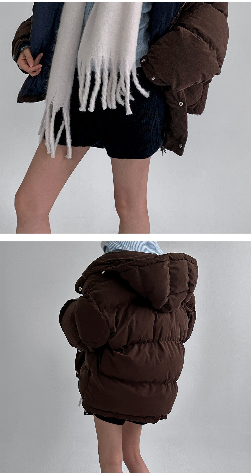 Codibook｜韓國 MAENIQUE 寬鬆連帽燈芯絨保暖外套[預購]羽絨外套 女裝 | 蝦皮購物